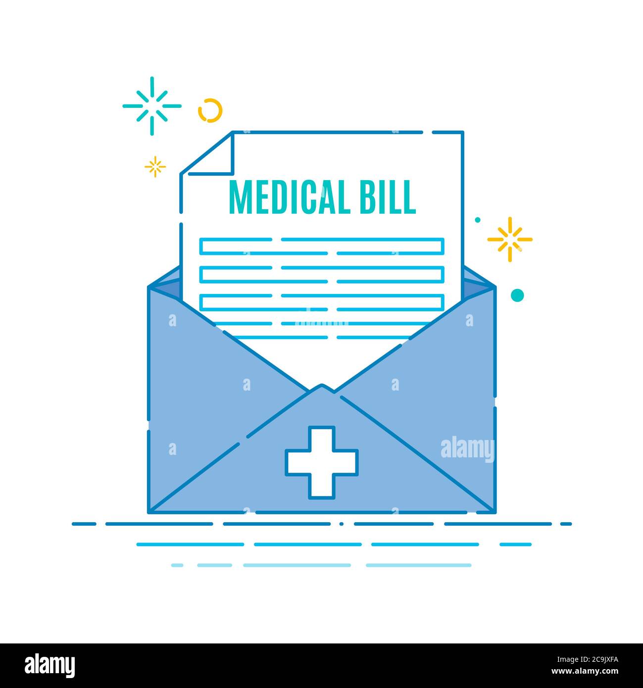 Medical bill invoice, illustration Stock Photo - Alamy