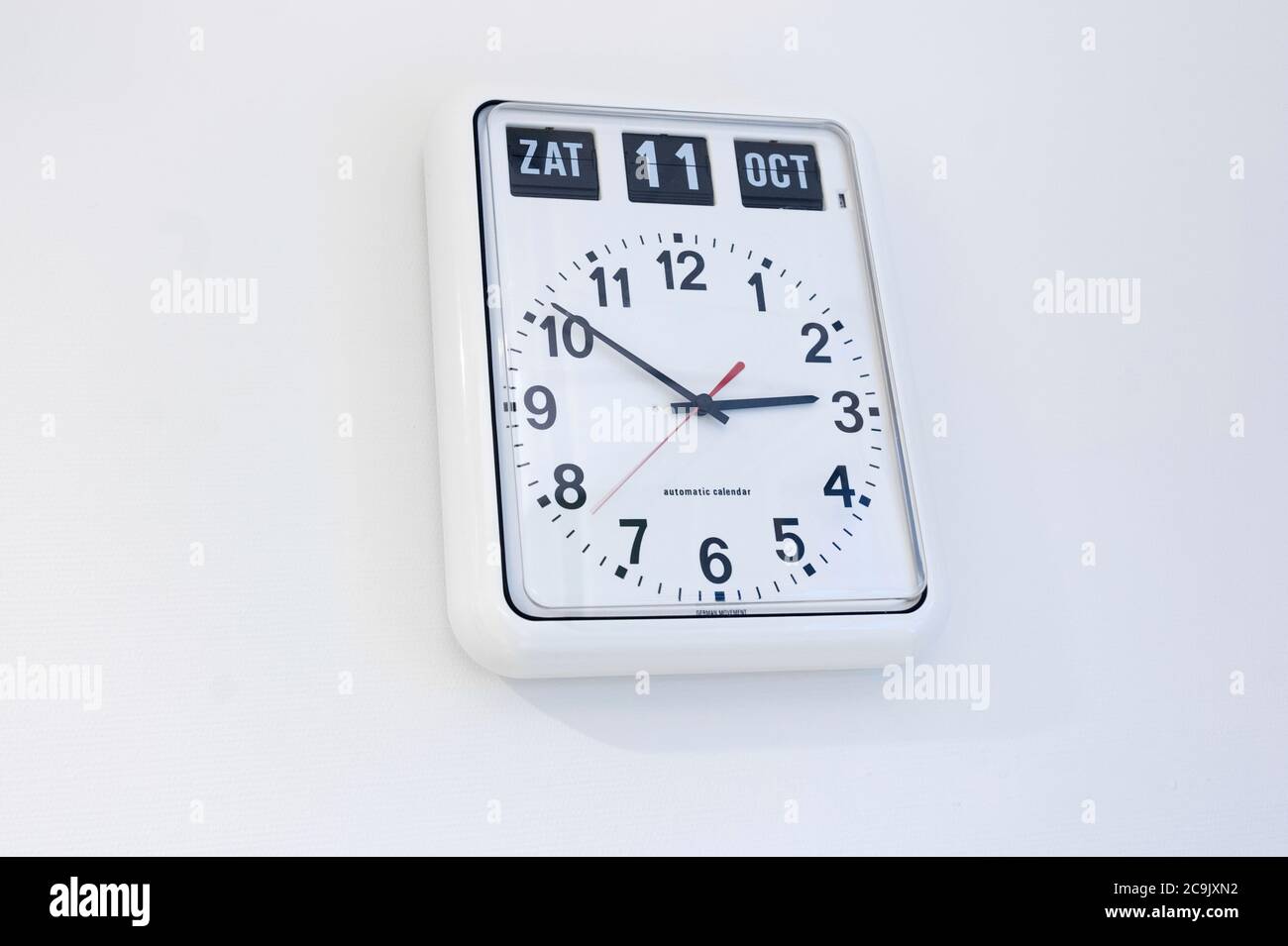 Easily readable clock in patient area Stock Photo - Alamy