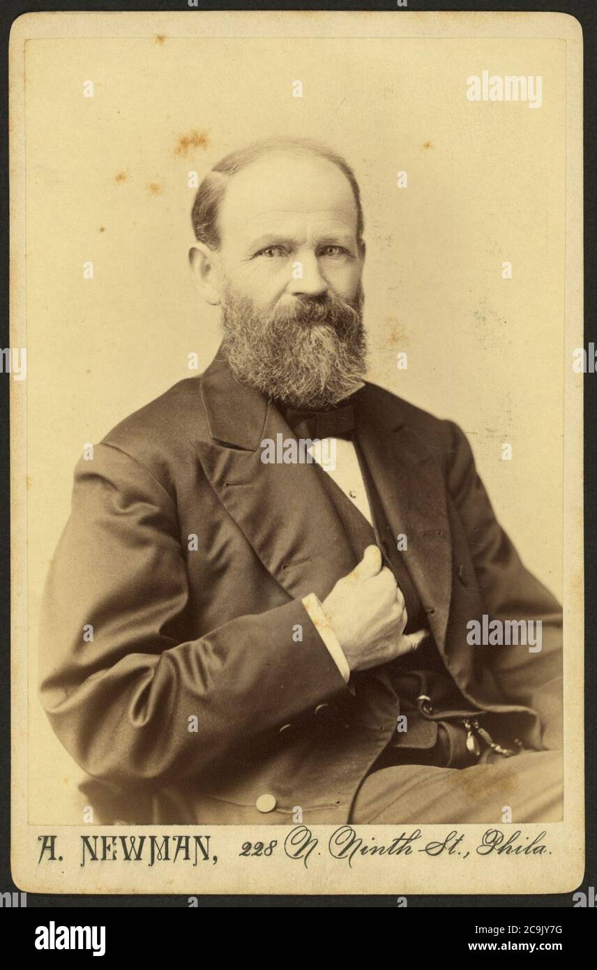 James Queen, half-length portrait, seated, facing right Stock Photo - Alamy