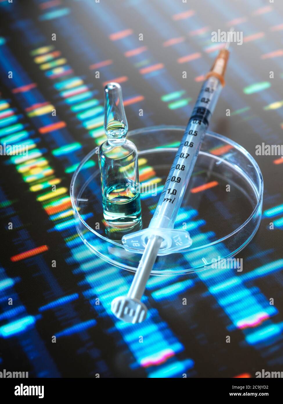 Genetic medicine, conceptual image. Genetic medicines are designed for ...