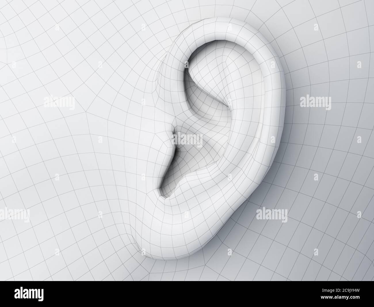 Wireframe ear hi-res stock photography and images - Alamy