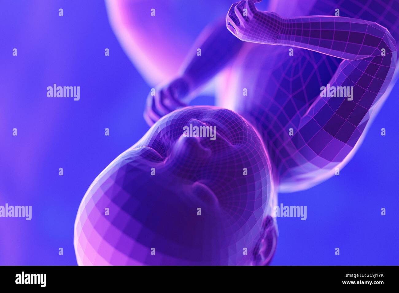 Foetus, week 38, illustration Stock Photo - Alamy