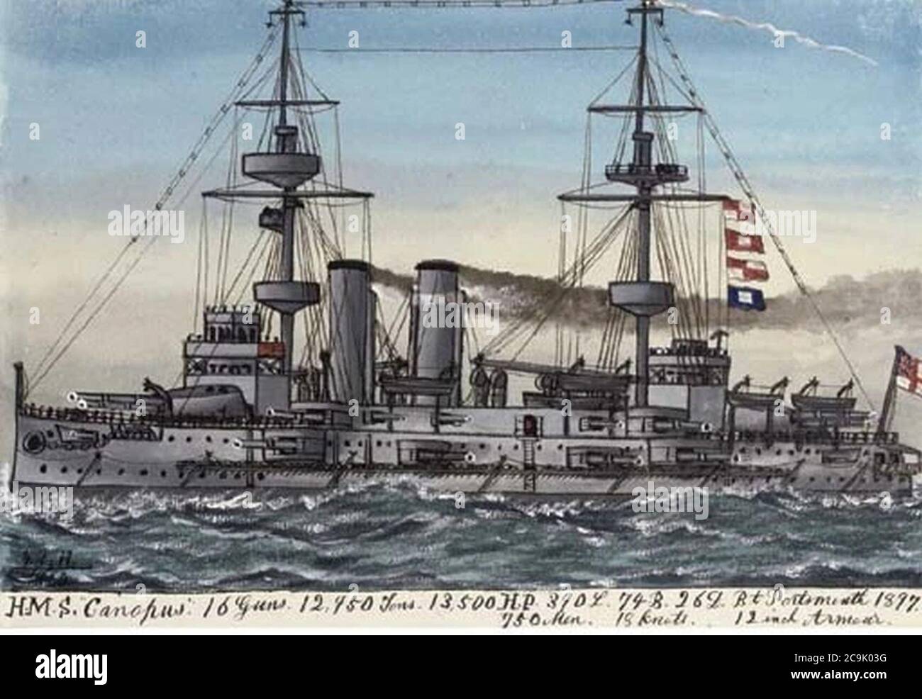 James Scott Maxwell - H.M.S. Canopus Stock Photo - Alamy