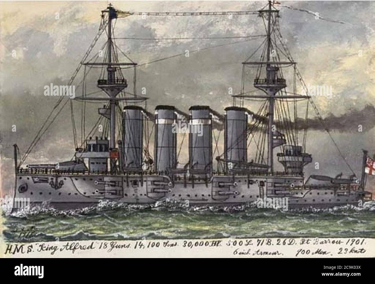 James Scott Maxwell - H.M.S. Alfred Stock Photo - Alamy