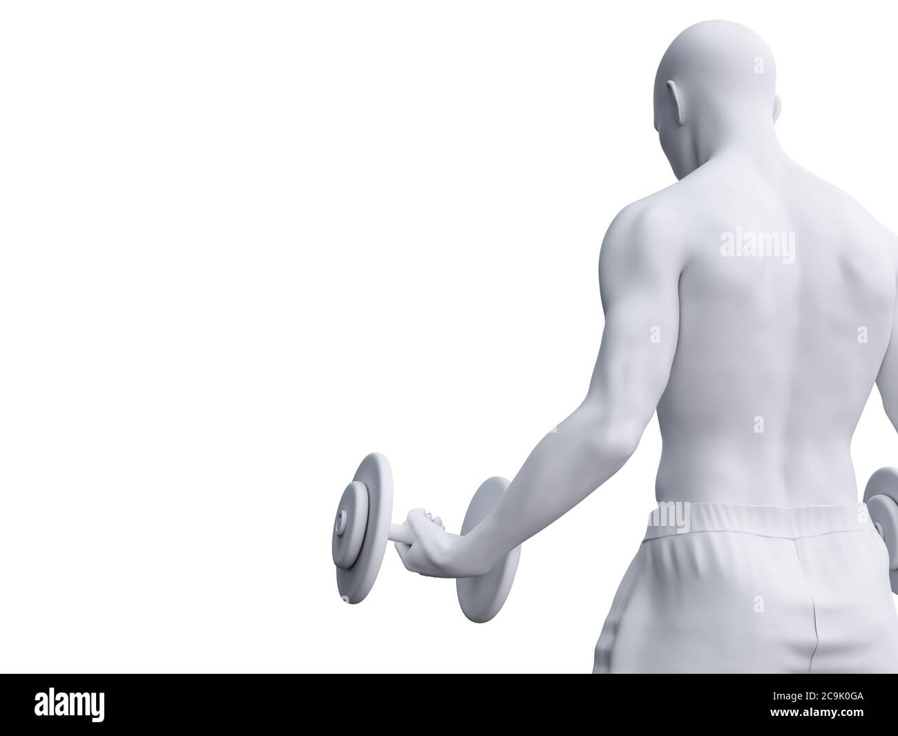 Man working out, illustration Stock Photo - Alamy
