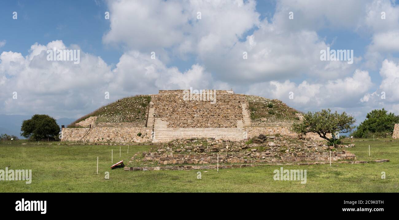 Main Building and ceremonial platform on Plaza A in the ruins of the ...