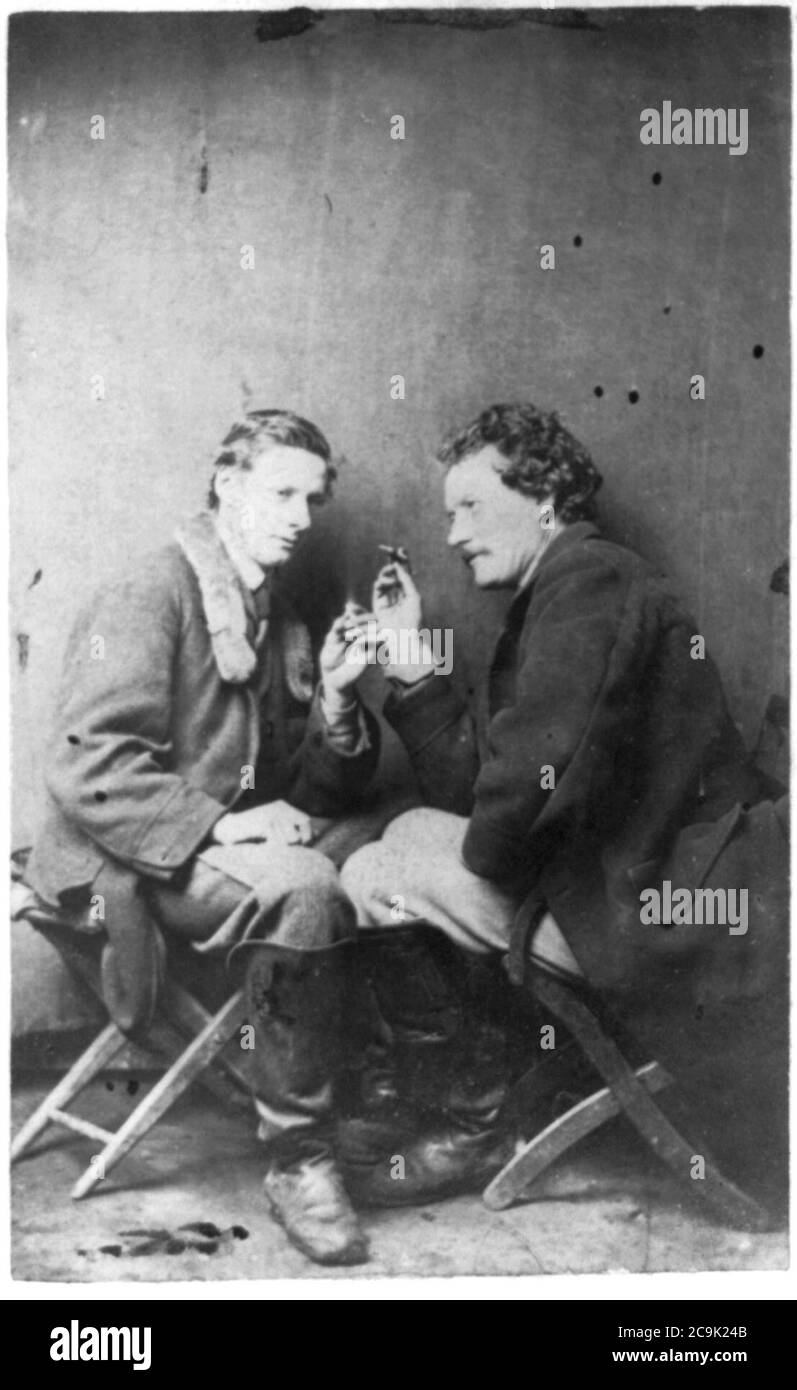 James Walker and Theodore Davis, Civil War artists, full-length ...