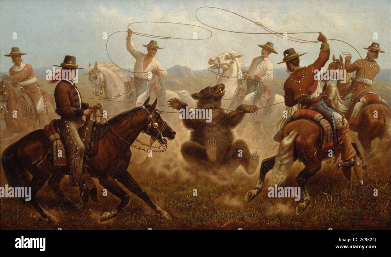 Cowboys roping hi-res stock photography and images - Alamy