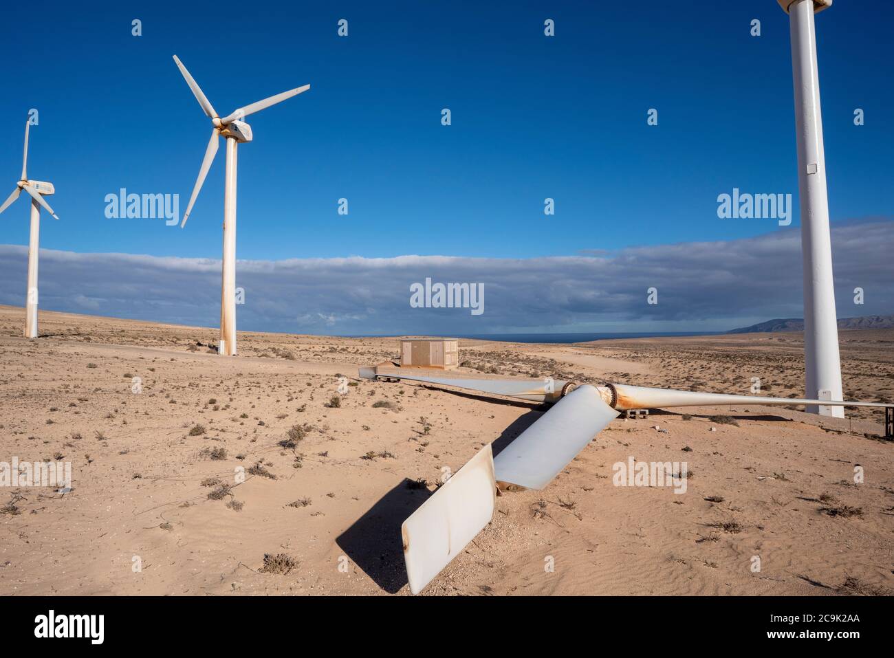 Desert wind farm, California, USA Stock Photo - Alamy