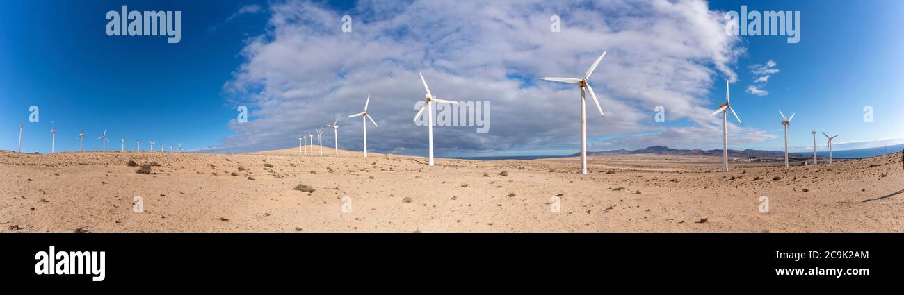 Desert and wind farm hi-res stock photography and images - Alamy