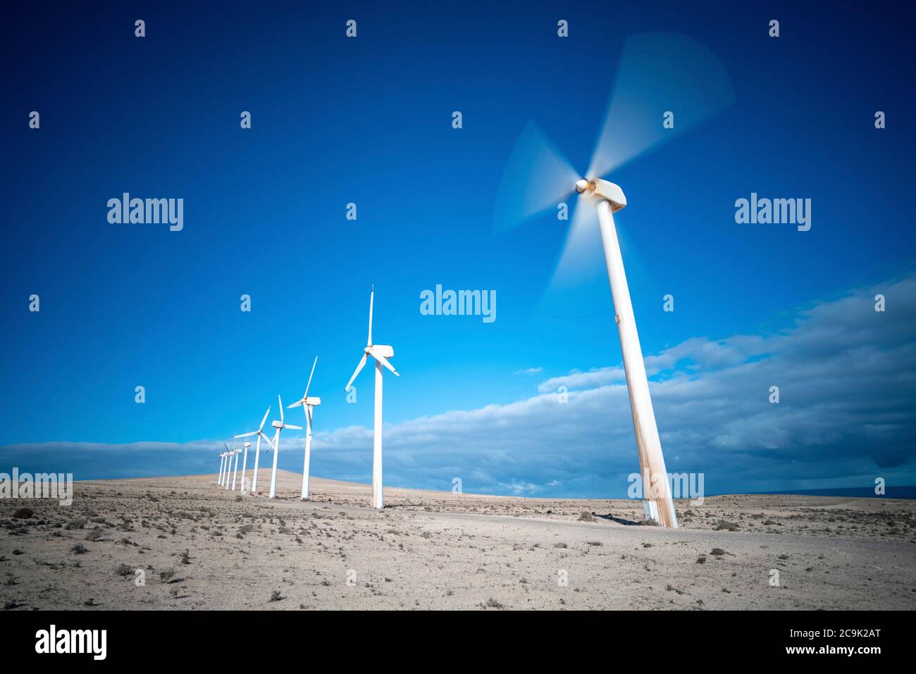 Desert wind farm, California, USA Stock Photo - Alamy
