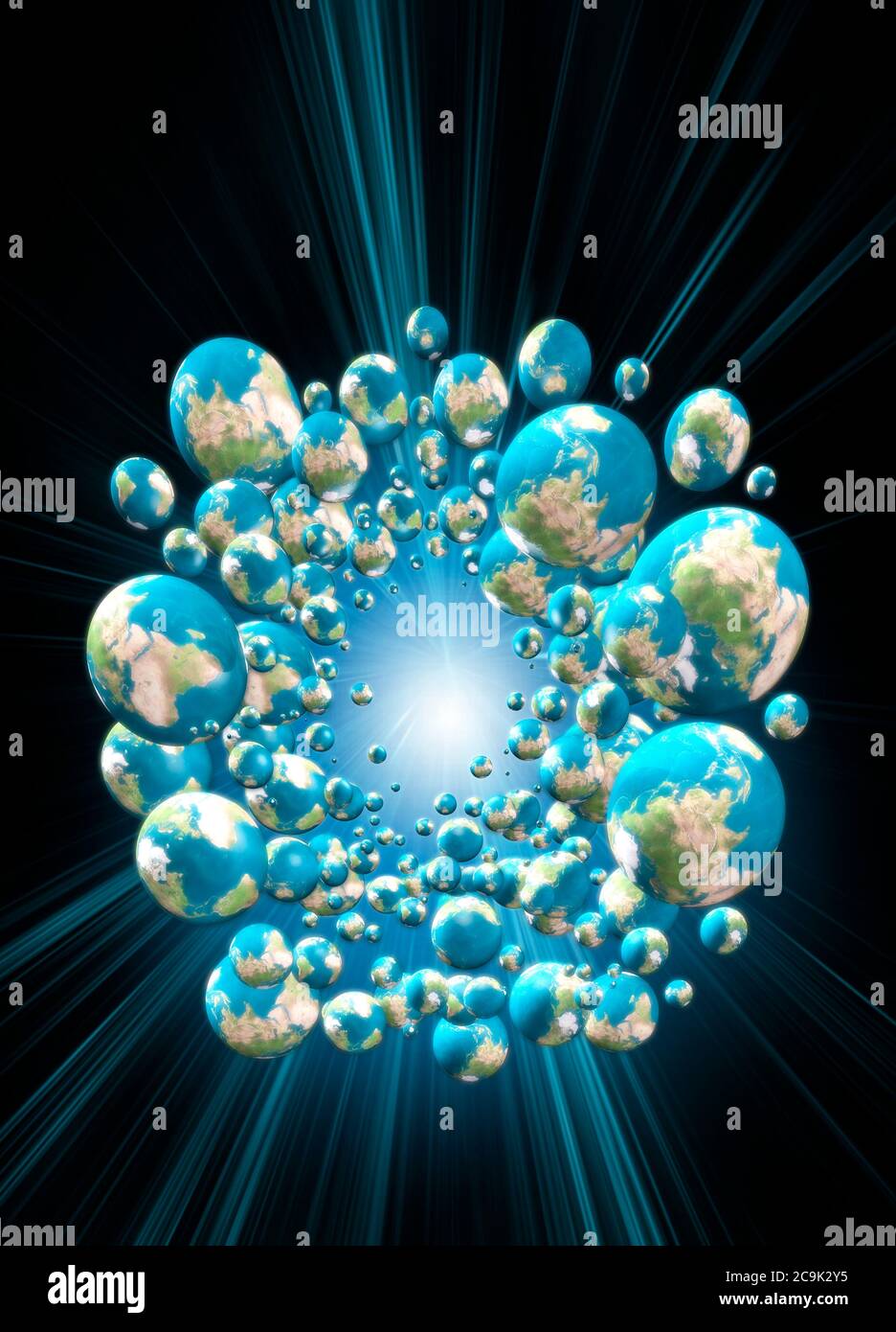 Multiverse, conceptual illustration Stock Photo - Alamy