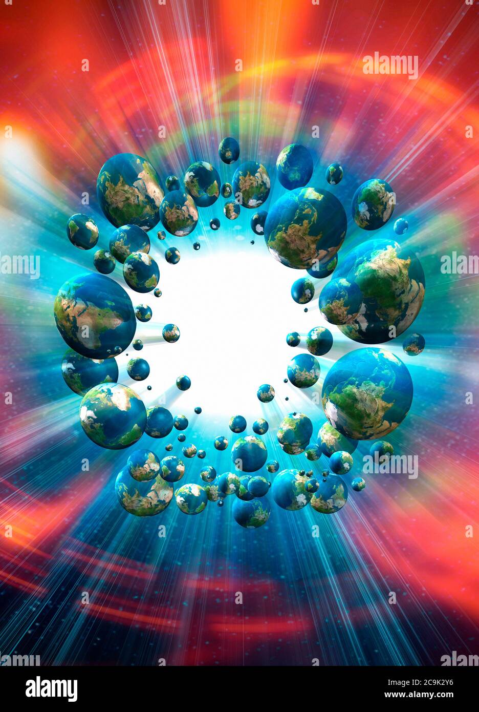 Multiverse, conceptual illustration Stock Photo - Alamy