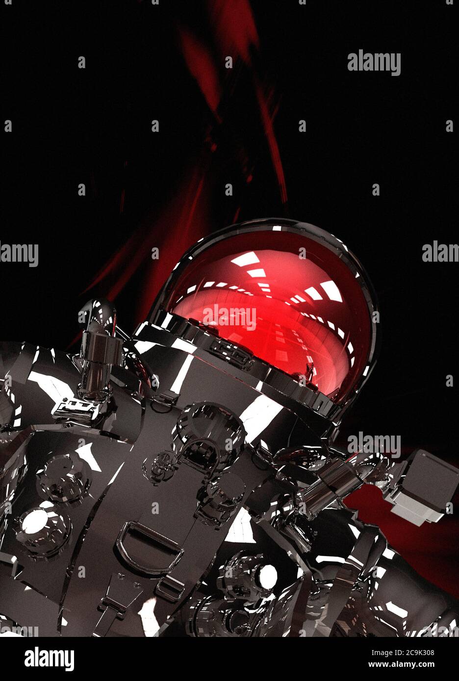 Black And Red Space Suit