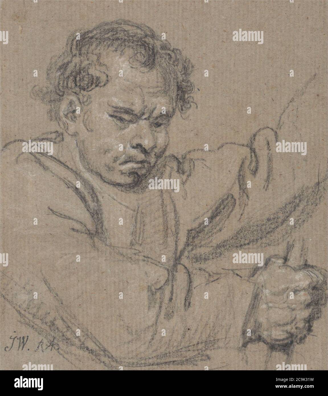 James Ward - The Wood Cutter Stock Photo - Alamy