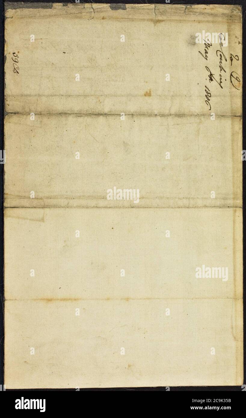 James Wilkinson letter to Thomas H. Cushing, 1806 Stock Photo - Alamy