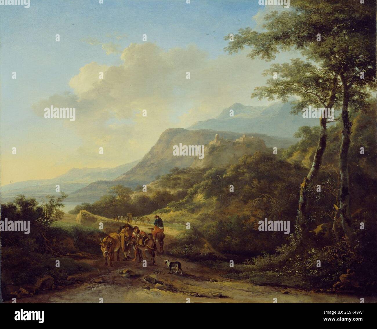 Jan Both - Italian Landscape with Travelers Stock Photo - Alamy