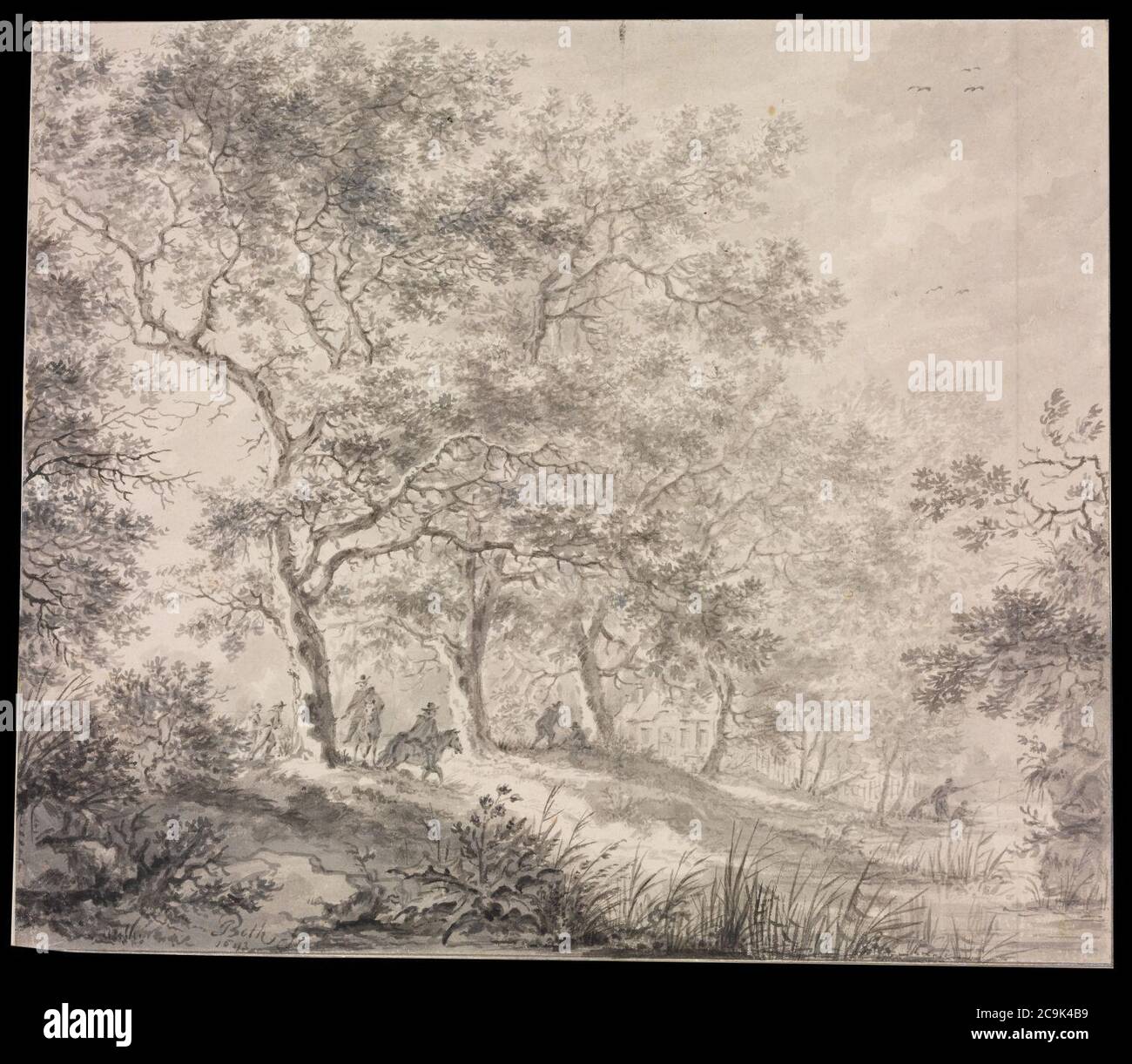 Jan Both - Row of Trees Stock Photo - Alamy