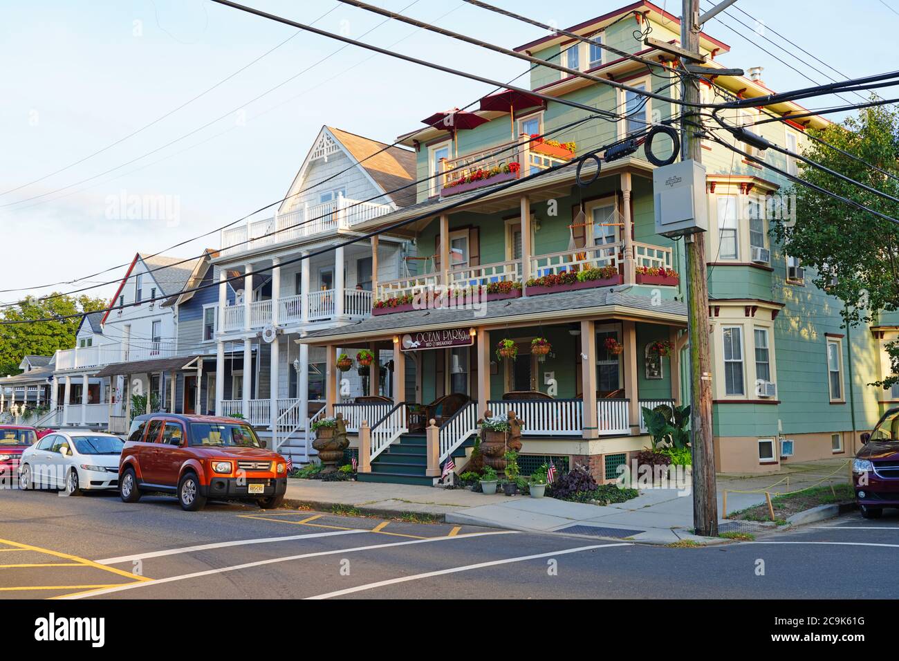 OCEAN GROVE, NJ -16 JUL 2020- View of Ocean Grove, a town on the New ...