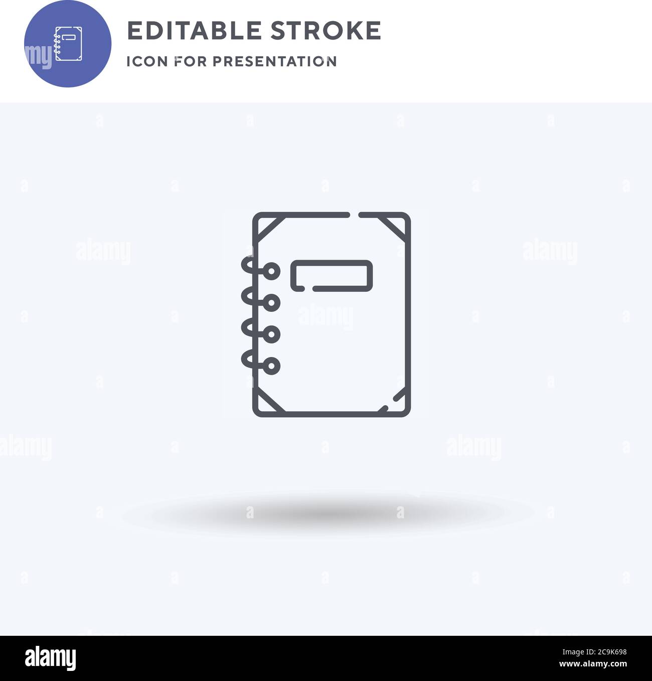 Scrapbook icon vector, filled flat sign, solid pictogram isolated on ...