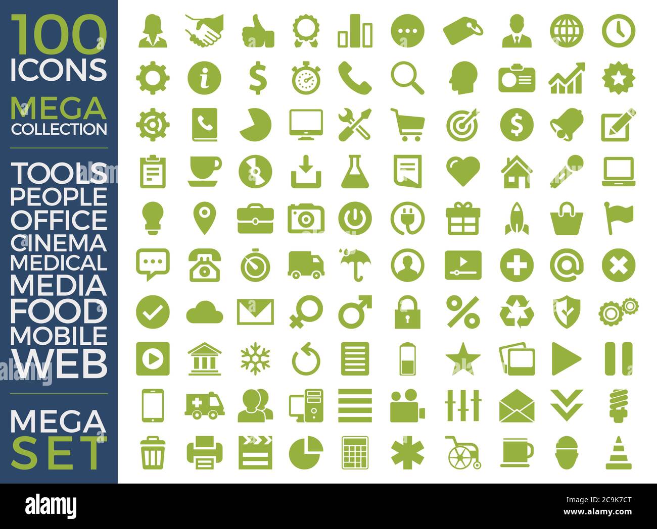 Set Of Icons, Quality Universal Pack, Big Icon Collection Vector Design ...