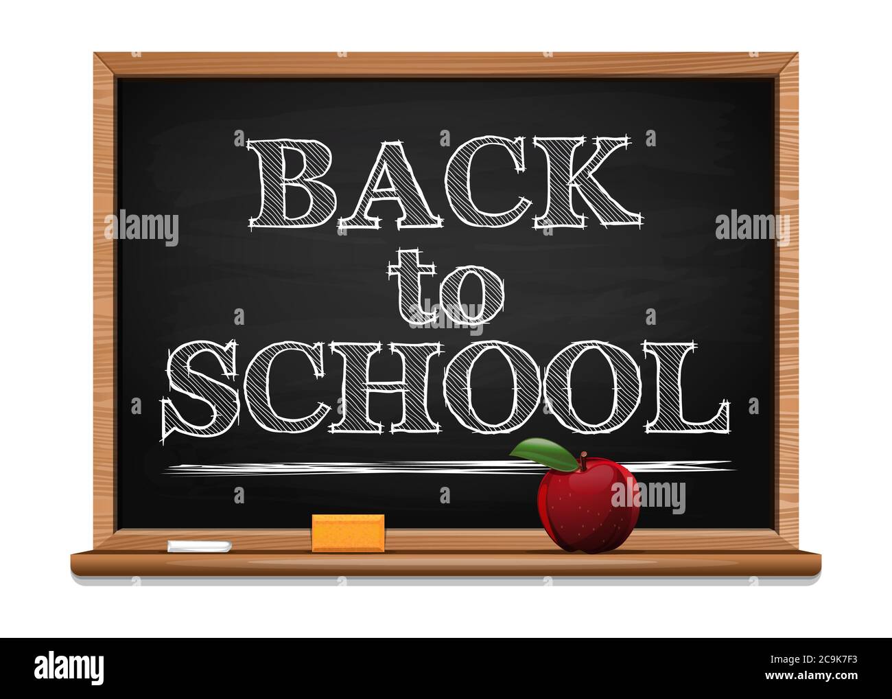 Back school poster text on Cut Out Stock Images & Pictures - Alamy