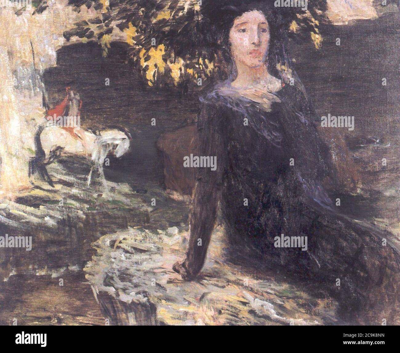 Jan Preisler Zena a jezdec u Cerného jezera 1903 Stock Photo - Alamy