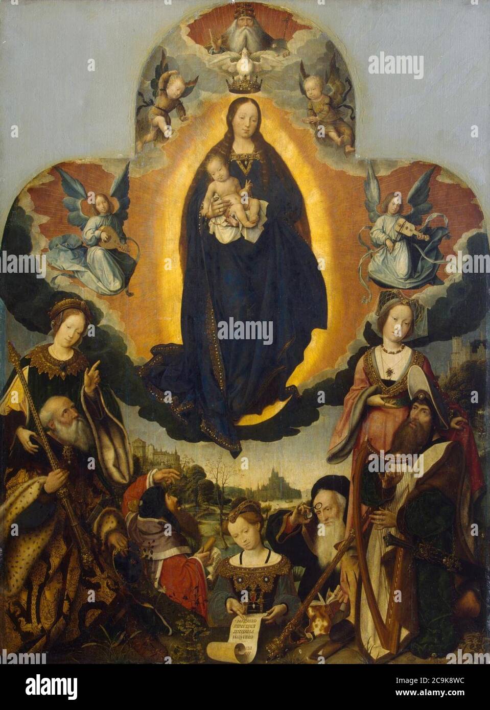 Jan Provoost - The Coronation of the Virgin Stock Photo - Alamy