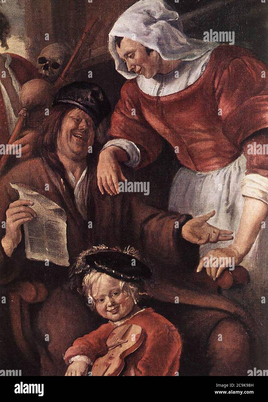 Jan Steen - A Merry Party (detail Stock Photo - Alamy