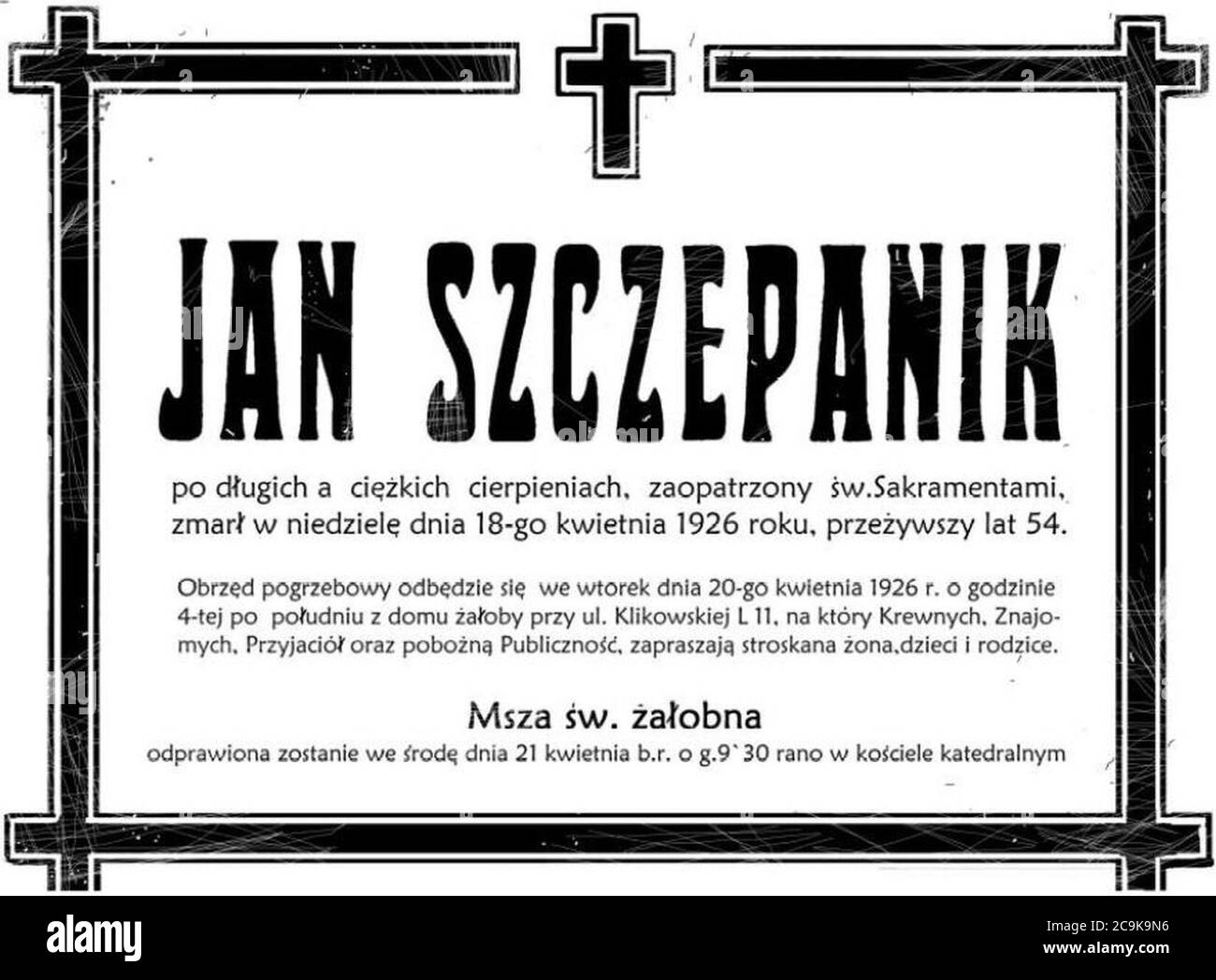 Nekrolog Black and White Stock Photos & Images - Alamy