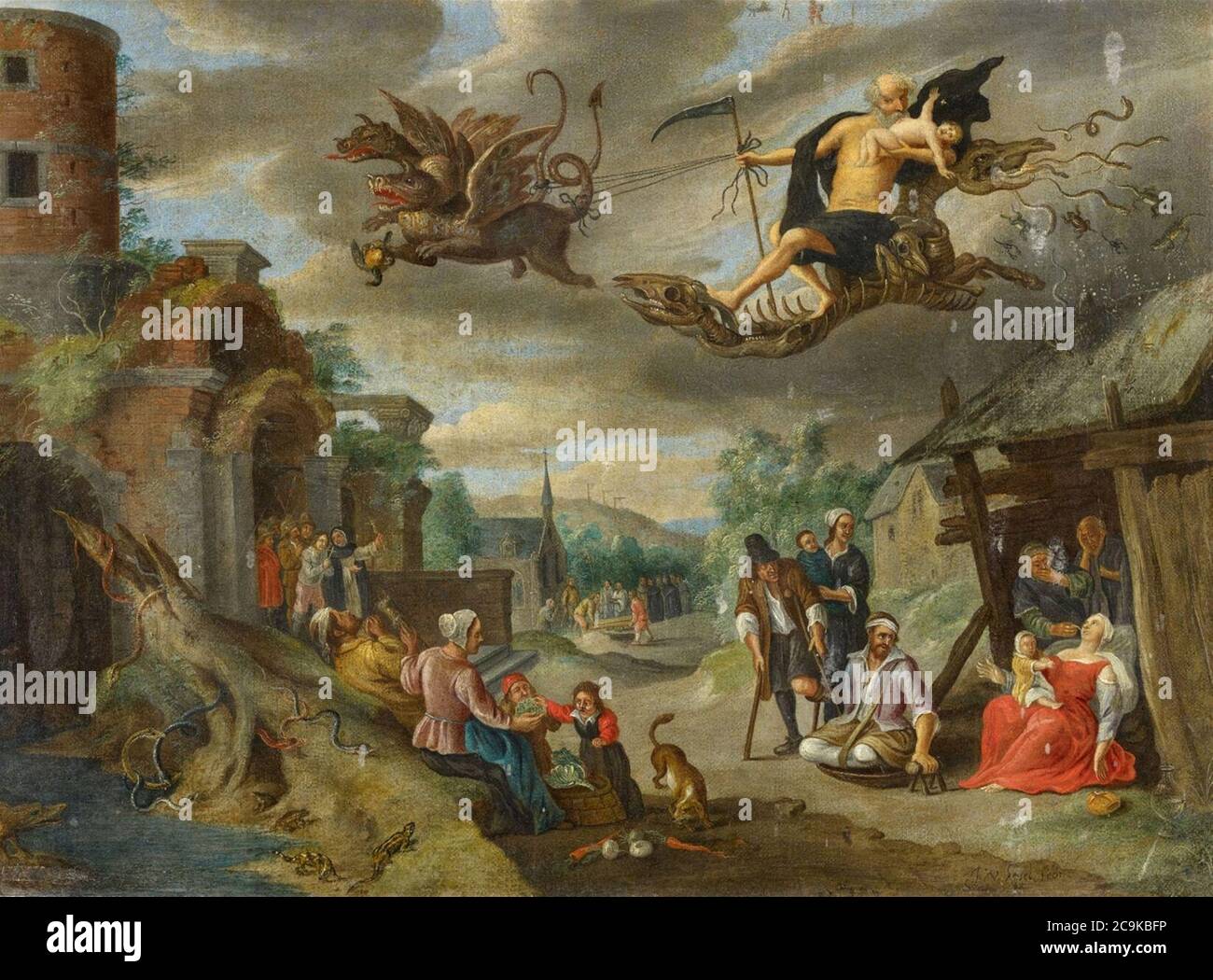 Jan van Kessel (I) - Saturn devouring his children Stock Photo - Alamy