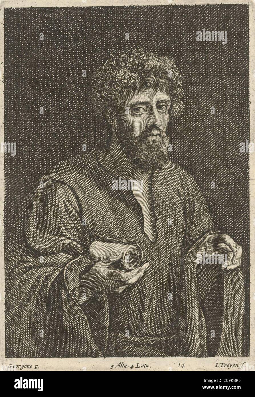 Jan van Troyen - An Apostle SVK-SNG.G 11965-14 Stock Photo - Alamy