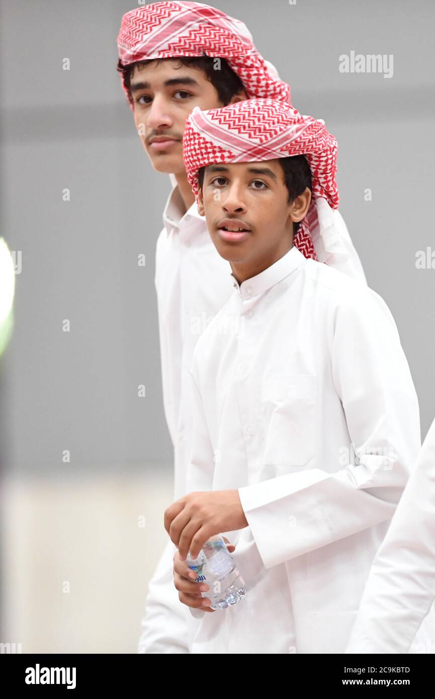 Saudi young men, Doha, Qatar Stock Photo - Alamy