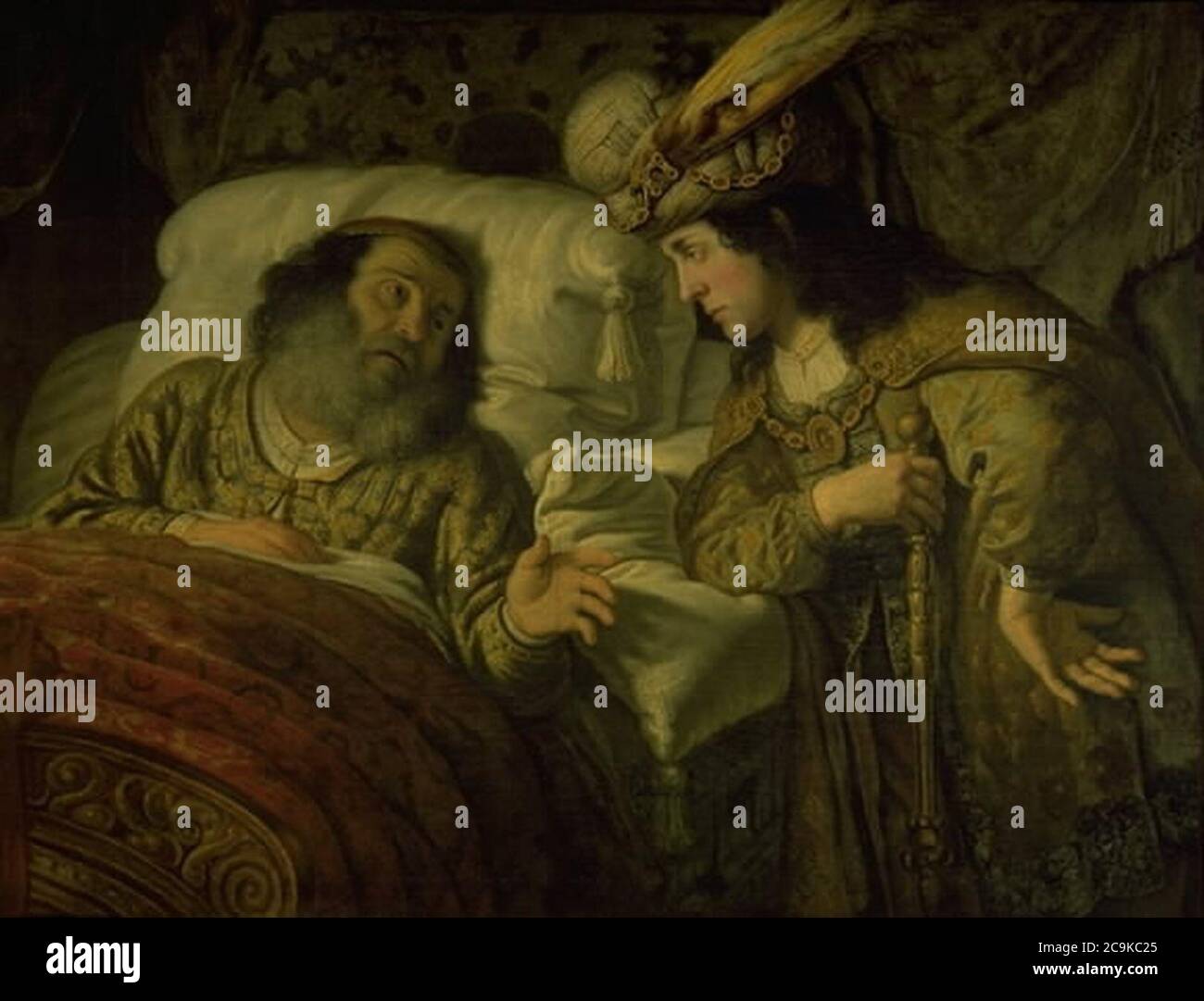 Jan Victors - The Dying David Admonishes Solomon Stock Photo - Alamy