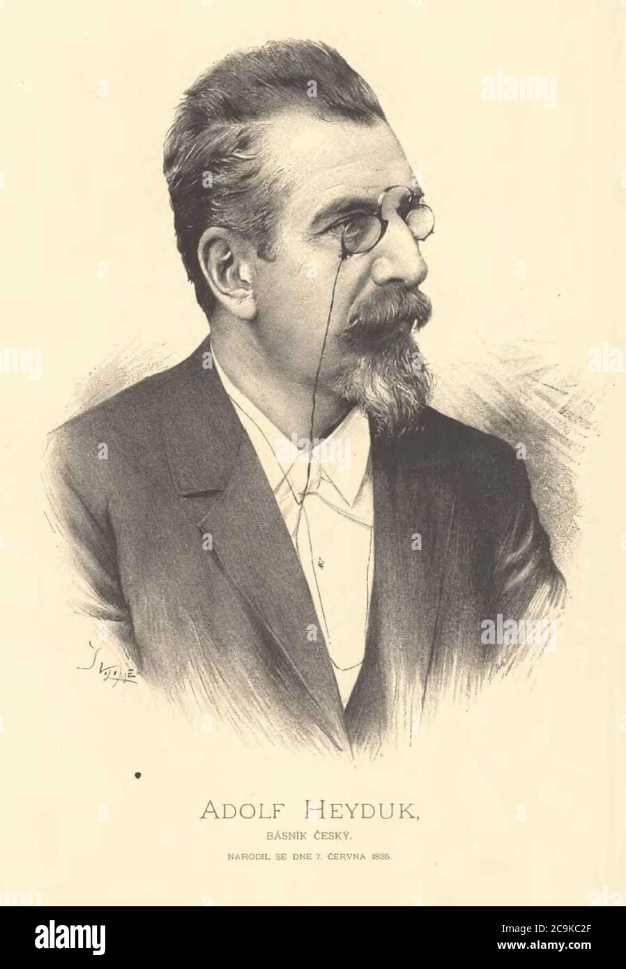 Jan Vilímek - Adolf Heyduk Stock Photo - Alamy