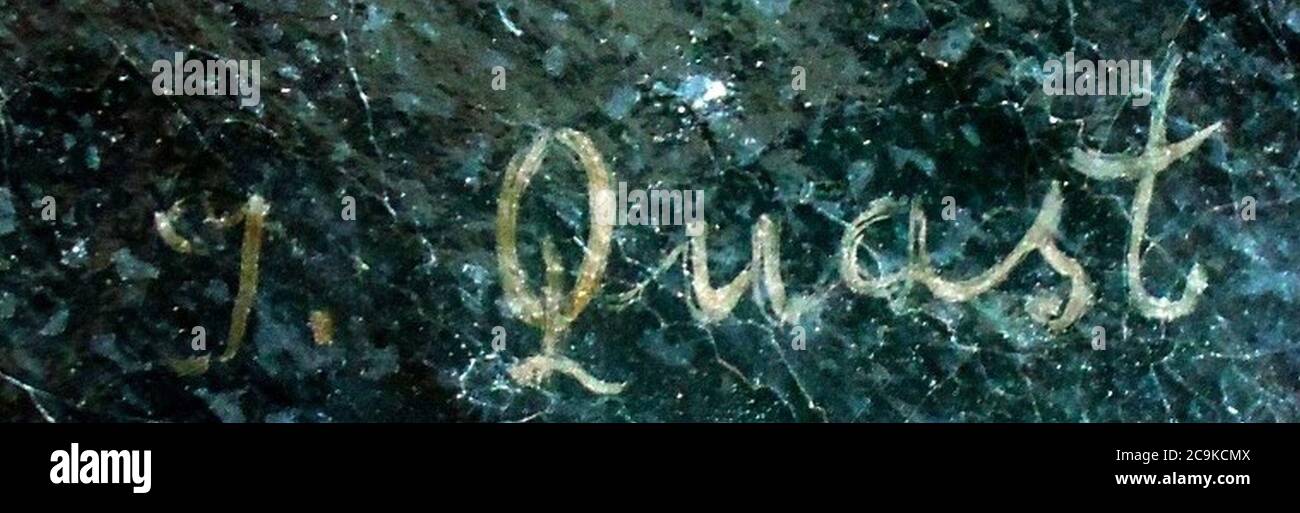 Jan Zachariáš Quast signatura Stock Photo - Alamy