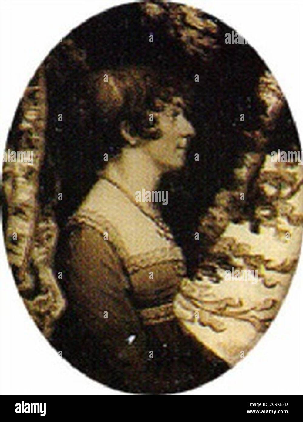 Jane Read Profile of a lady half-length 1810-1812 Stock Photo - Alamy