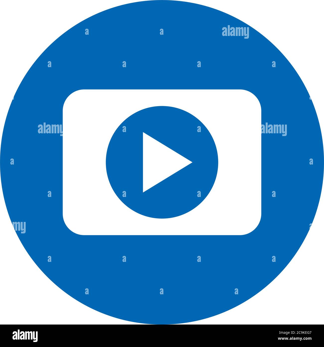 play button icon, on white background Stock Vector Image & Art - Alamy