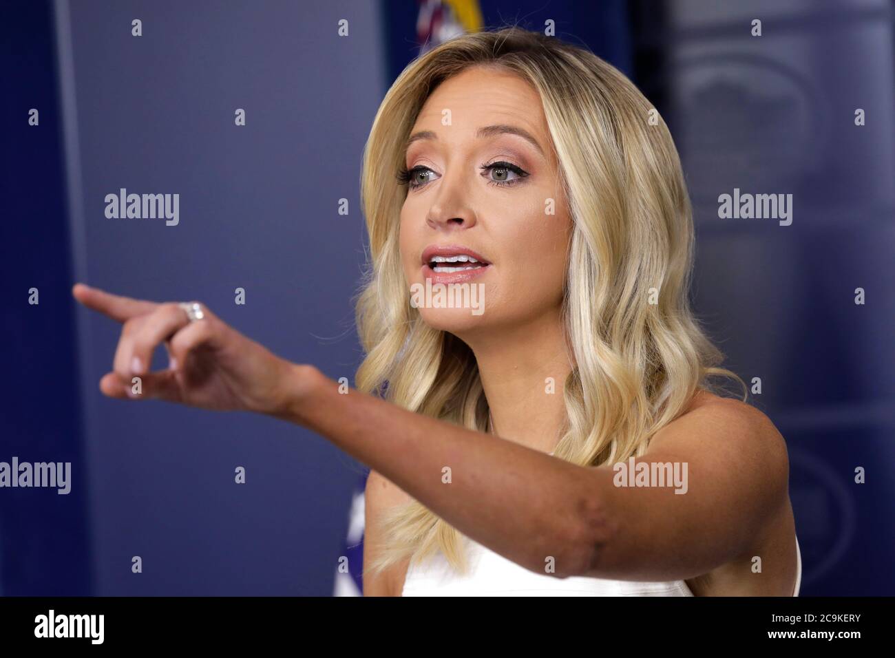 White House Press Secretary Kayleigh McEnany speaks during a press ...