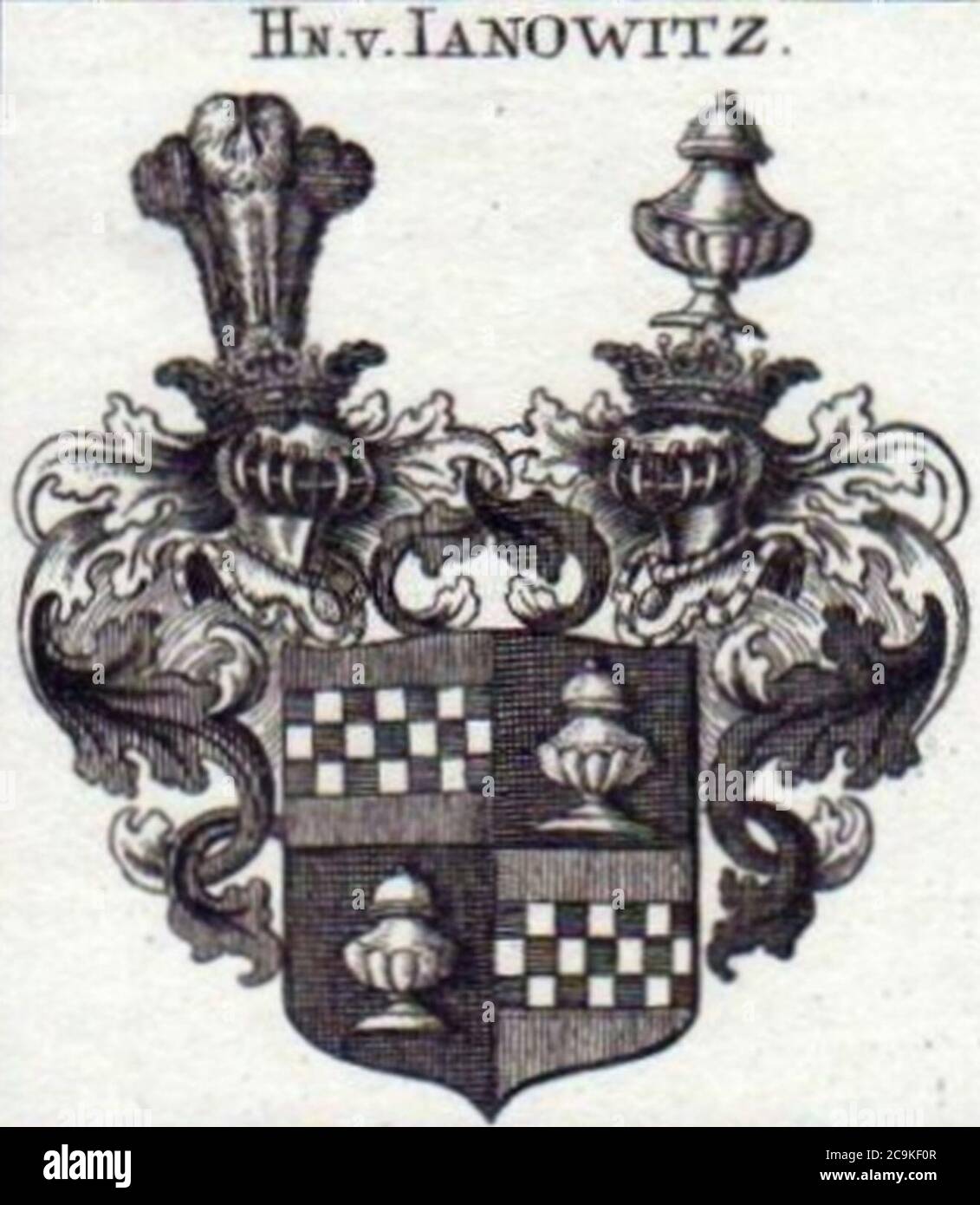 Janowitz Wappen 1780 Stock Photo - Alamy