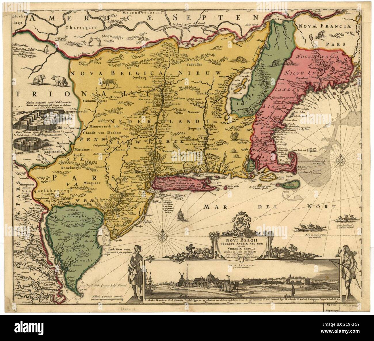 Visscher map Cut Out Stock Images & Pictures - Alamy