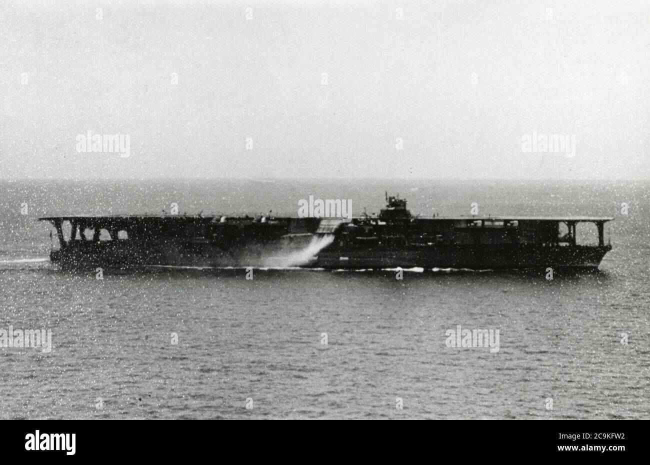 Japanese aircraft carrier kaga Stock Photo - Alamy