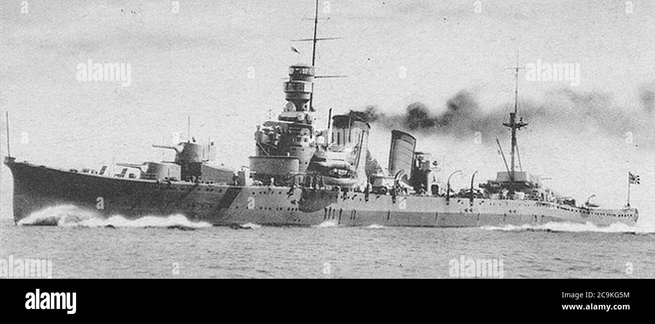 Japanese cruiser Furutaka Stock Photo - Alamy