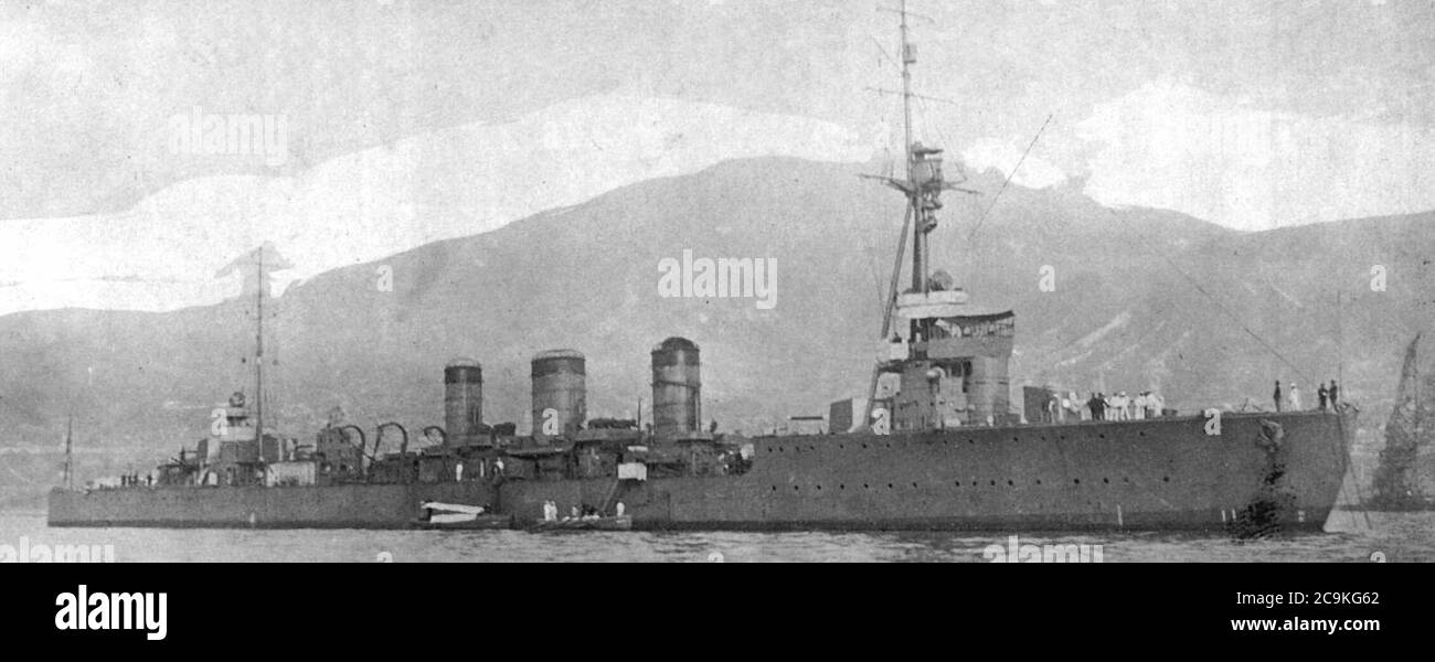 Japanese cruiser Tenryu in 1936 Stock Photo - Alamy