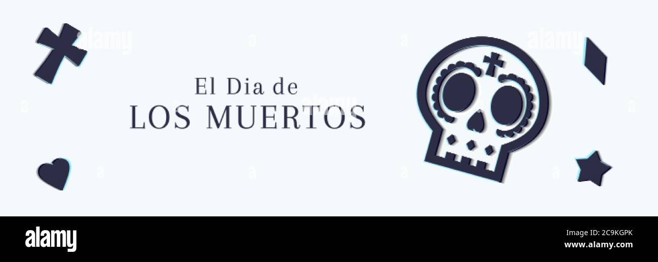 Sale web banner for the Dia de Muertos, Day of the Dead, promotions ...