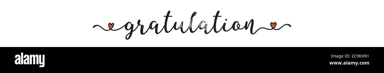 Congratulation lettering Stock Vector Images - Alamy