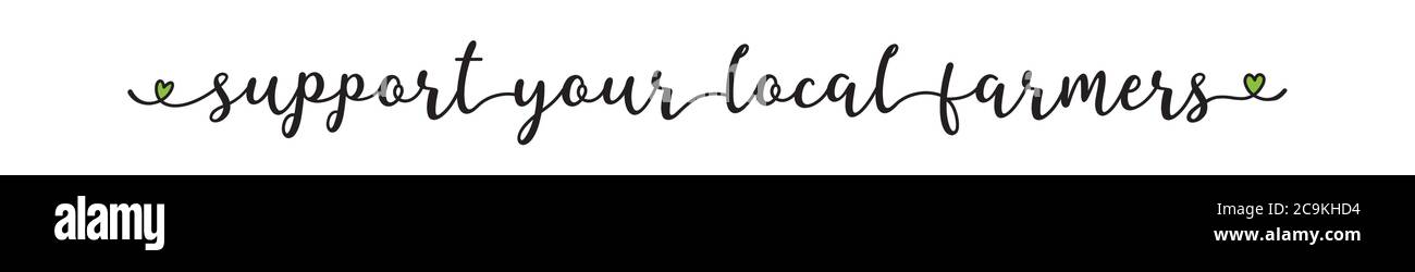 Support farmers sign Stock Vector Images - Alamy