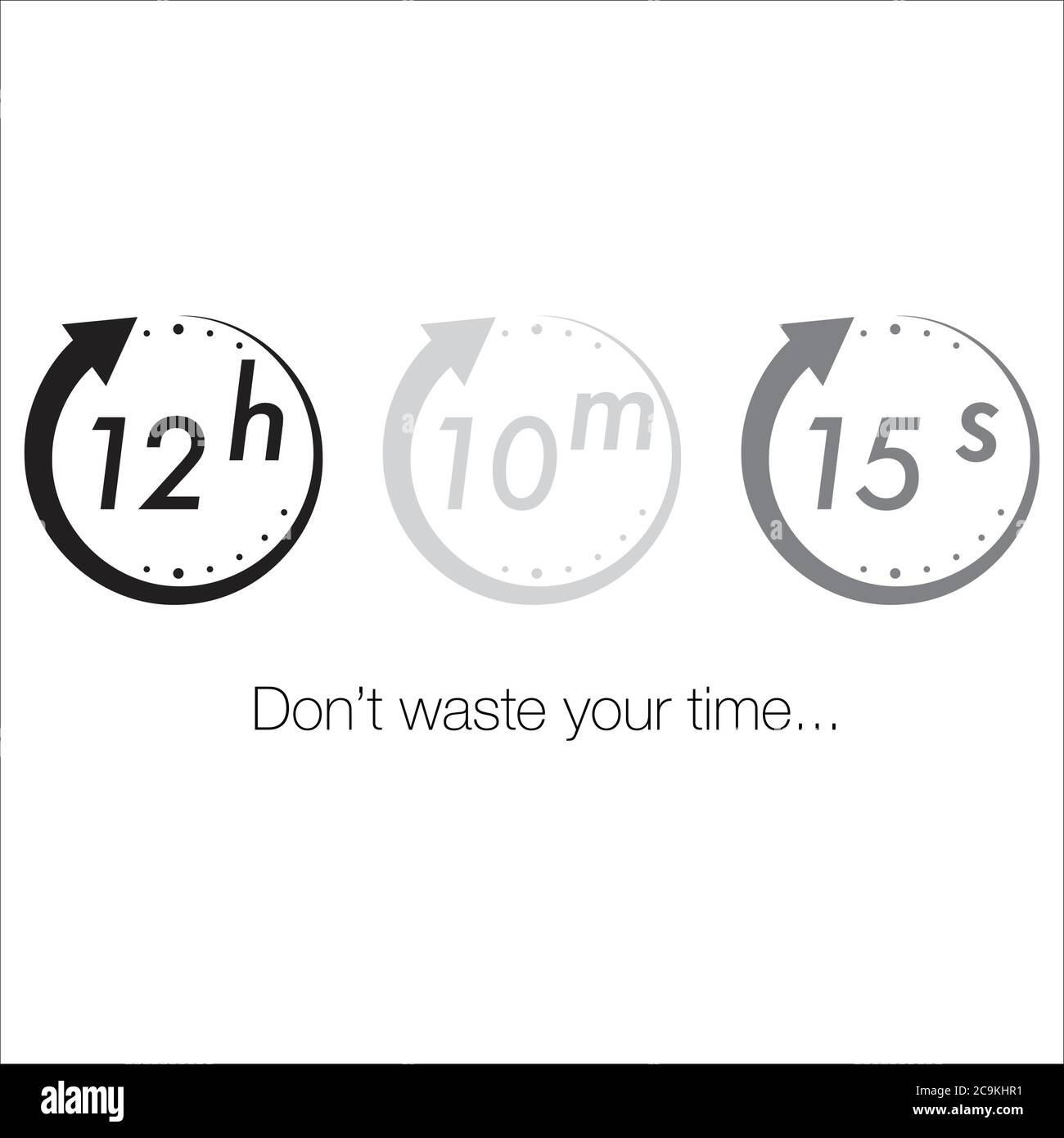 Waste watch Stock Vector Images - Alamy