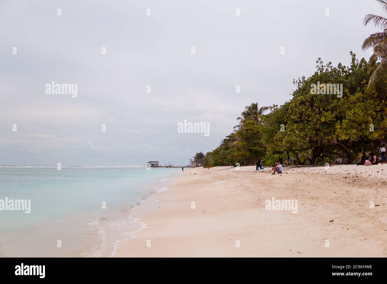 Hulumale / Maldives - August 20, 2019: beautiful landscape image of ...