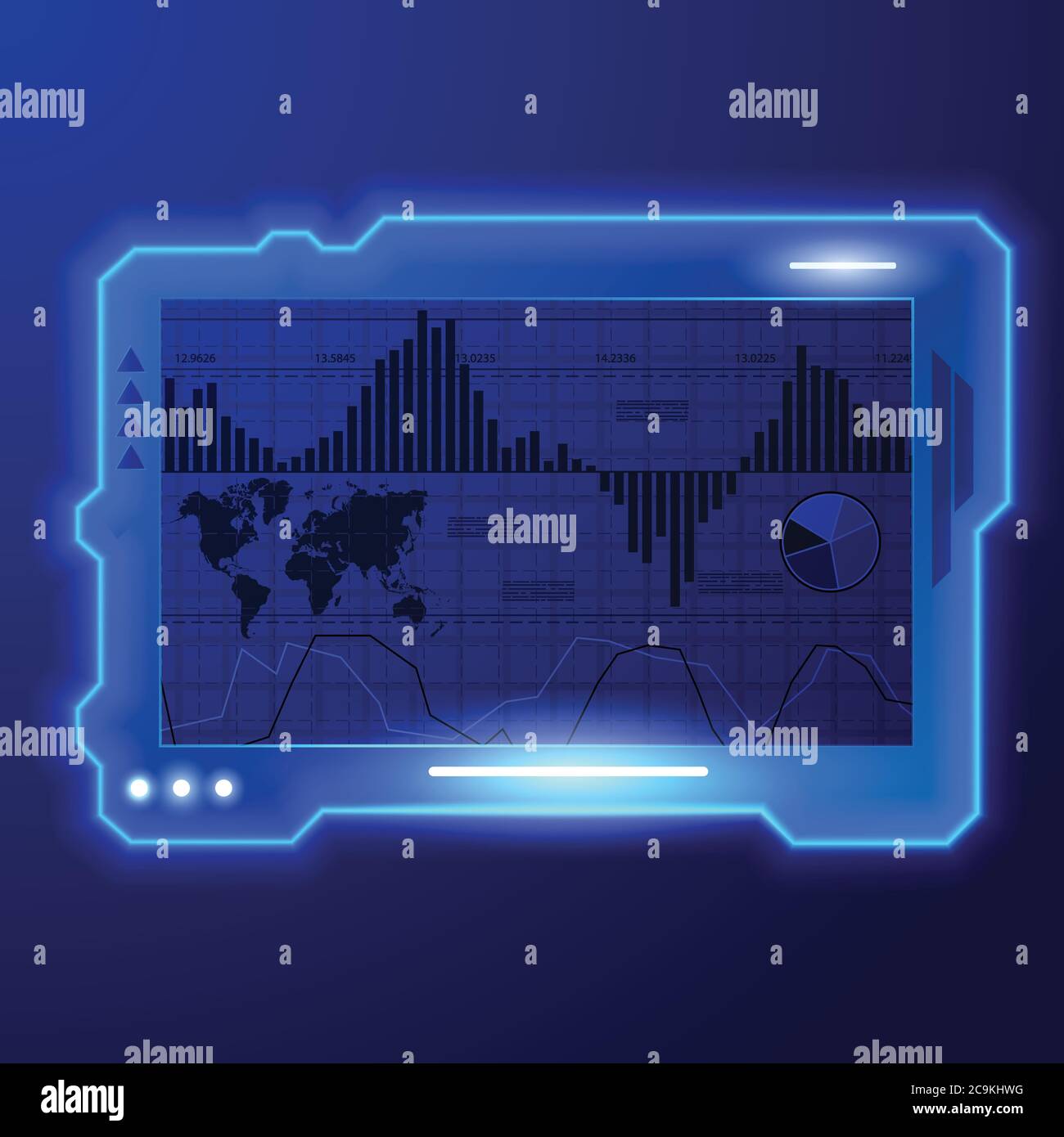 Digital panel light display Stock Vector Image & Art - Alamy